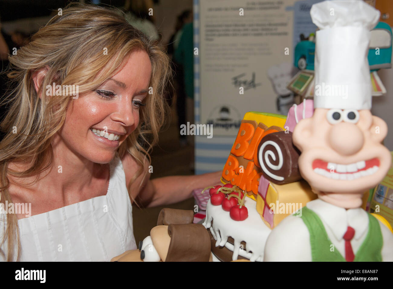 Earls Court, London UK. 3rd October 2014. Wallace and Gromit cake on ...