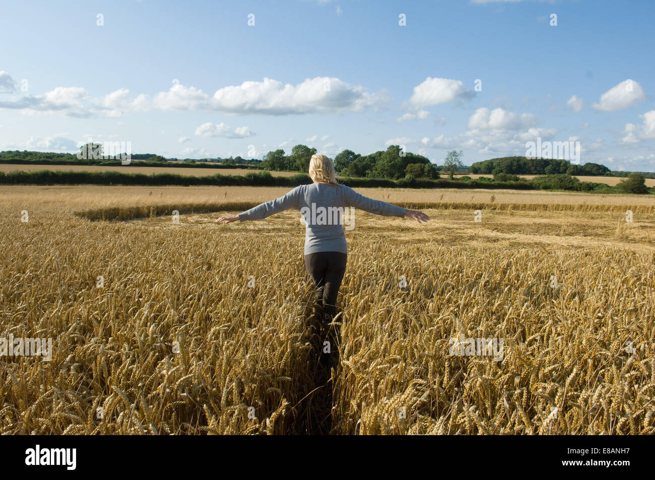 Crop woman walking on field hi-res stock photography and images - Alamy