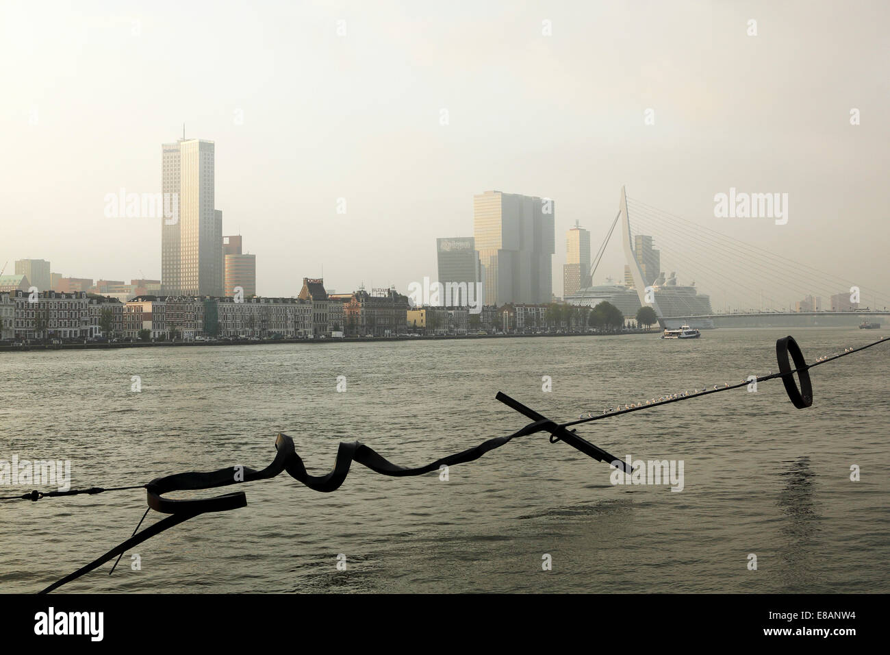 A hazy morning in Rotterdam, the Netherlands Stock Photo - Alamy