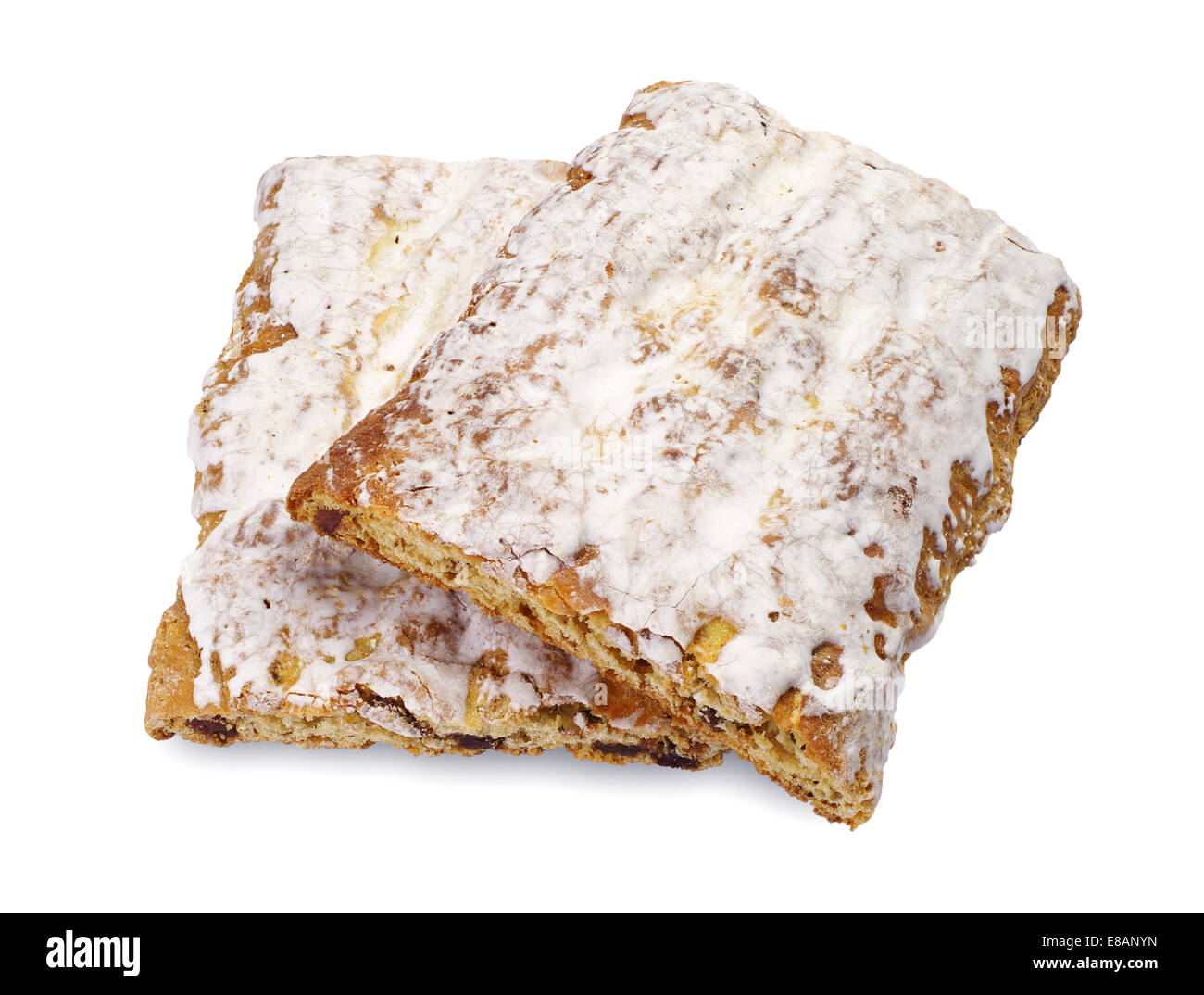 Tasty rectangular gingerbread on white background Stock Photo - Alamy