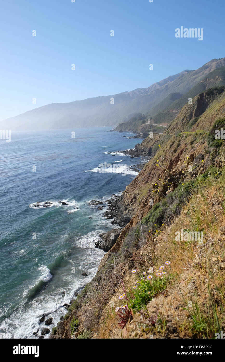 Pacific Highway coast road the Big Sur Stock Photo - Alamy