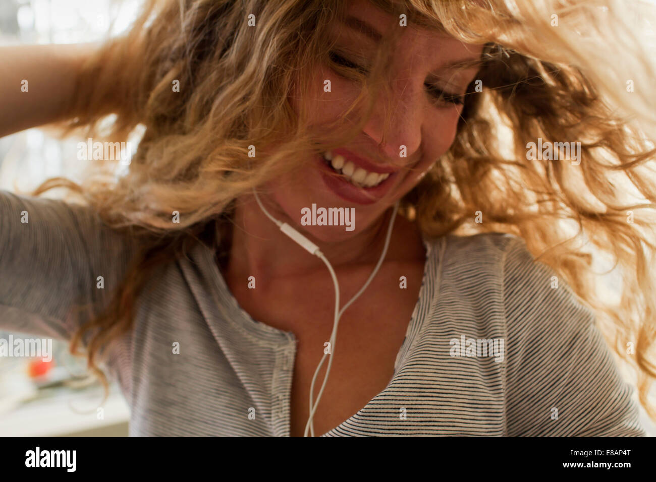 Woman fair hair dancing hi-res stock photography and images - Alamy