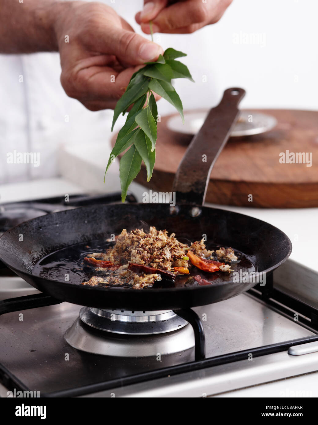 How to Make Curry Step 10 Stock Photo - Alamy