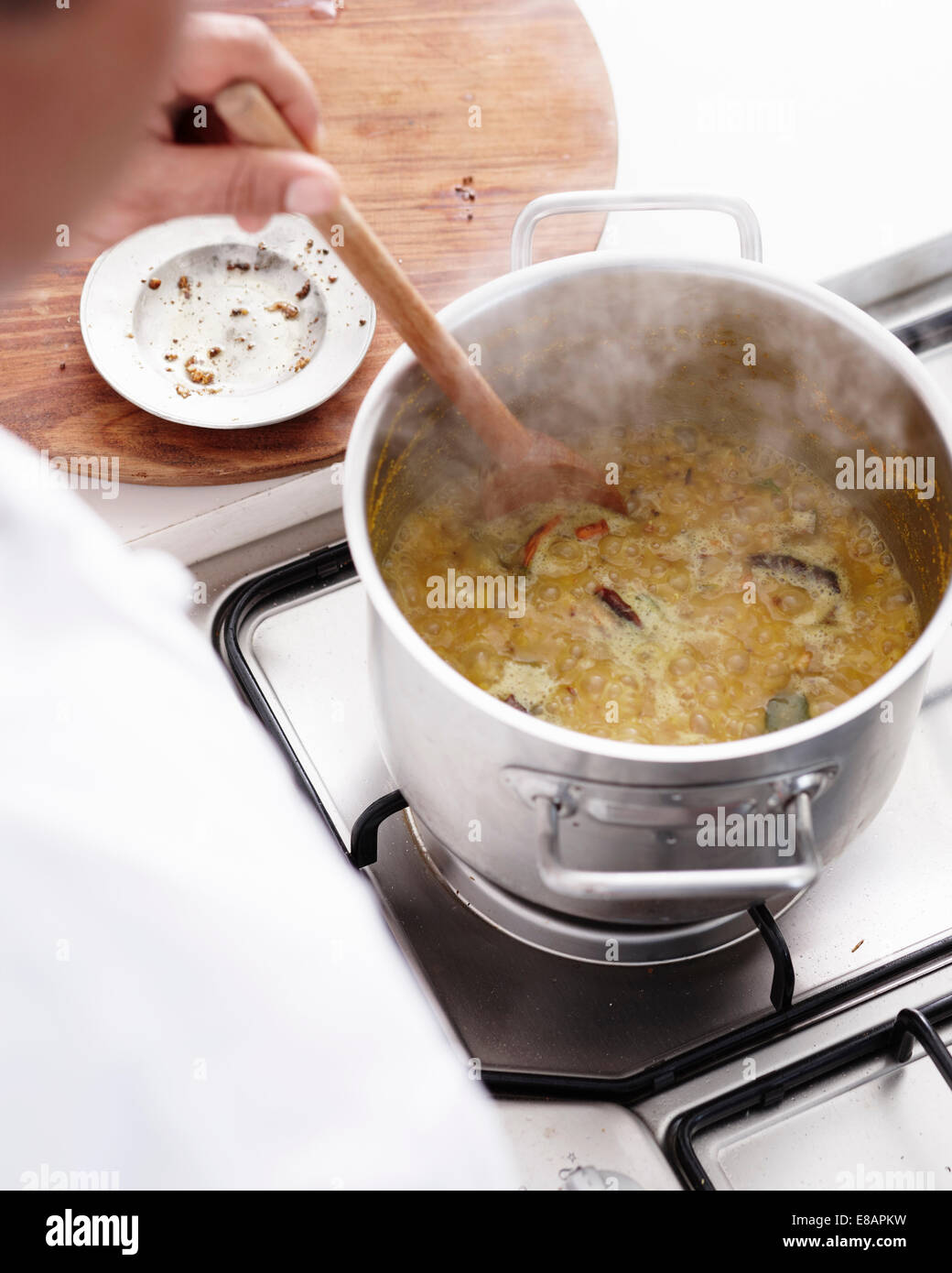 How to Make Curry Step 12 Stock Photo - Alamy