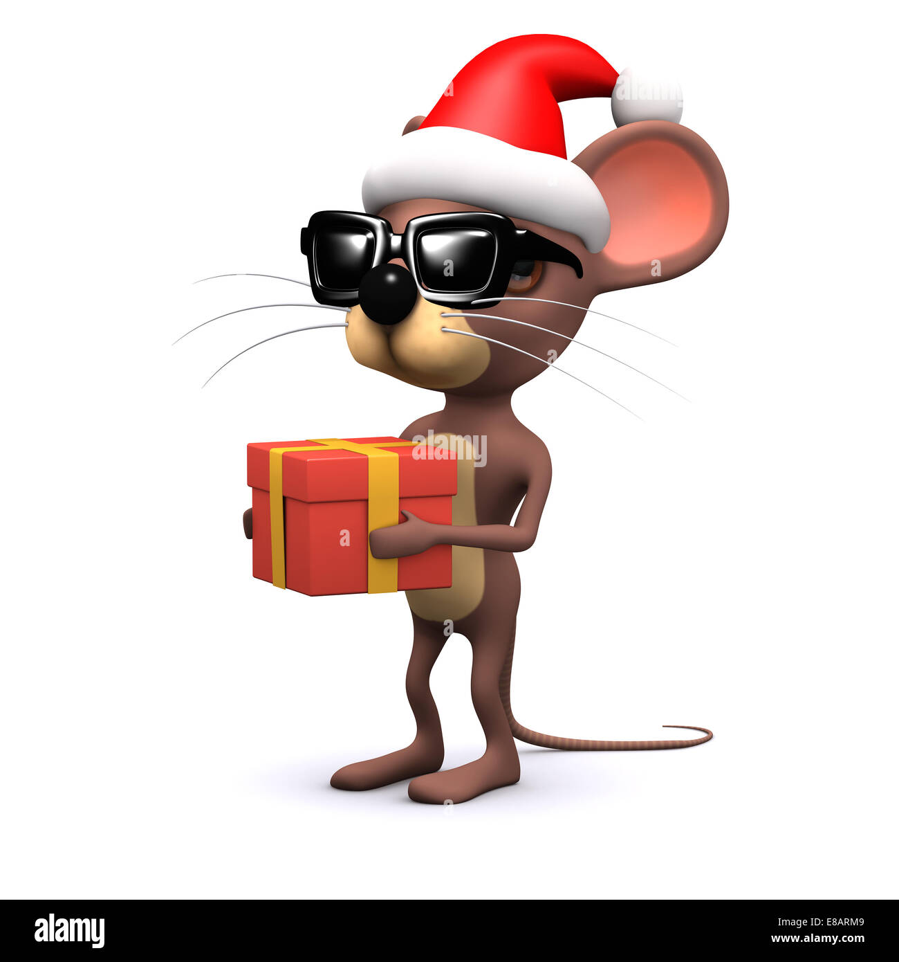 Cartoon mouse wearing santa hat hi-res stock photography and images - Alamy