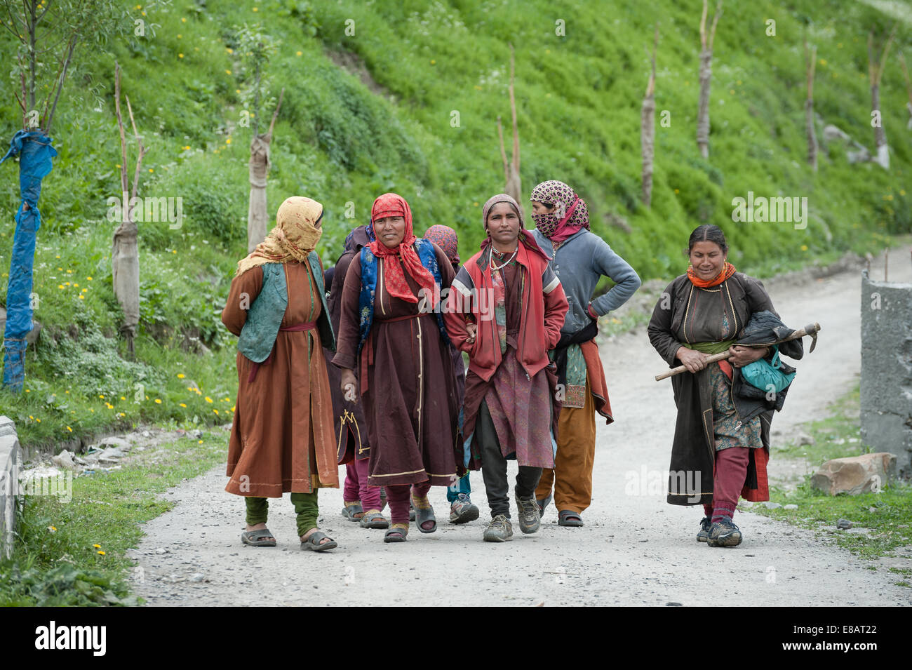 Walking into village hi-res stock photography and images - Alamy