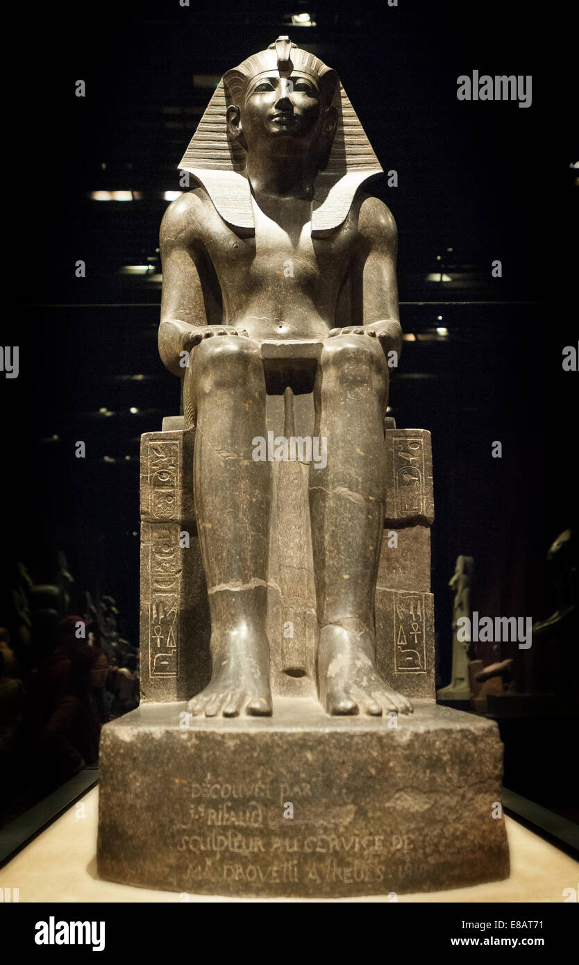 Italy Piedmont Turin Egyptian Museum Statuary King Thutmosis III ...