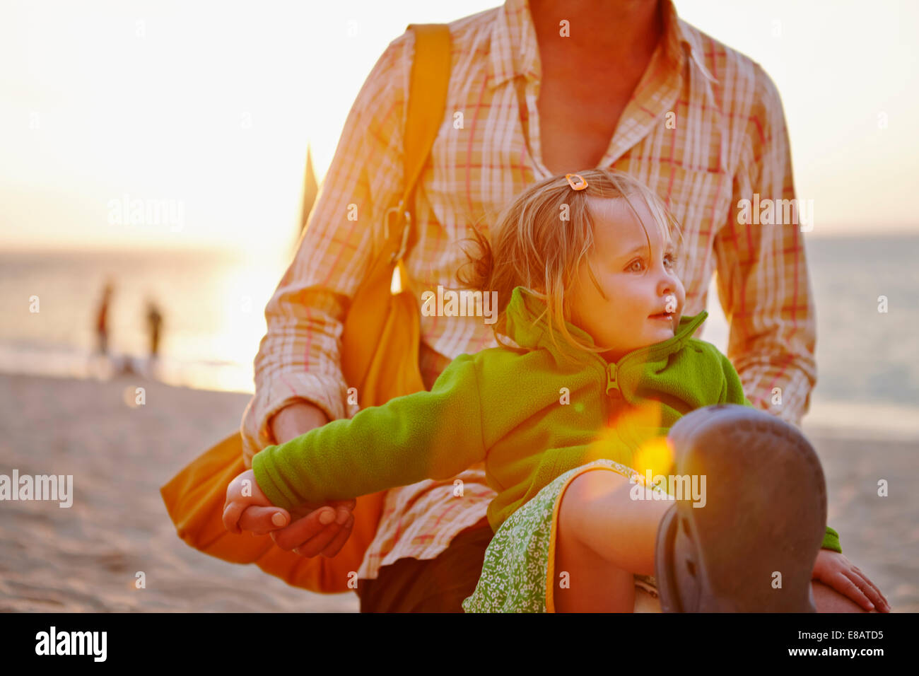 Father Lifting Baby Daughter High Resolution Stock Photography and ...