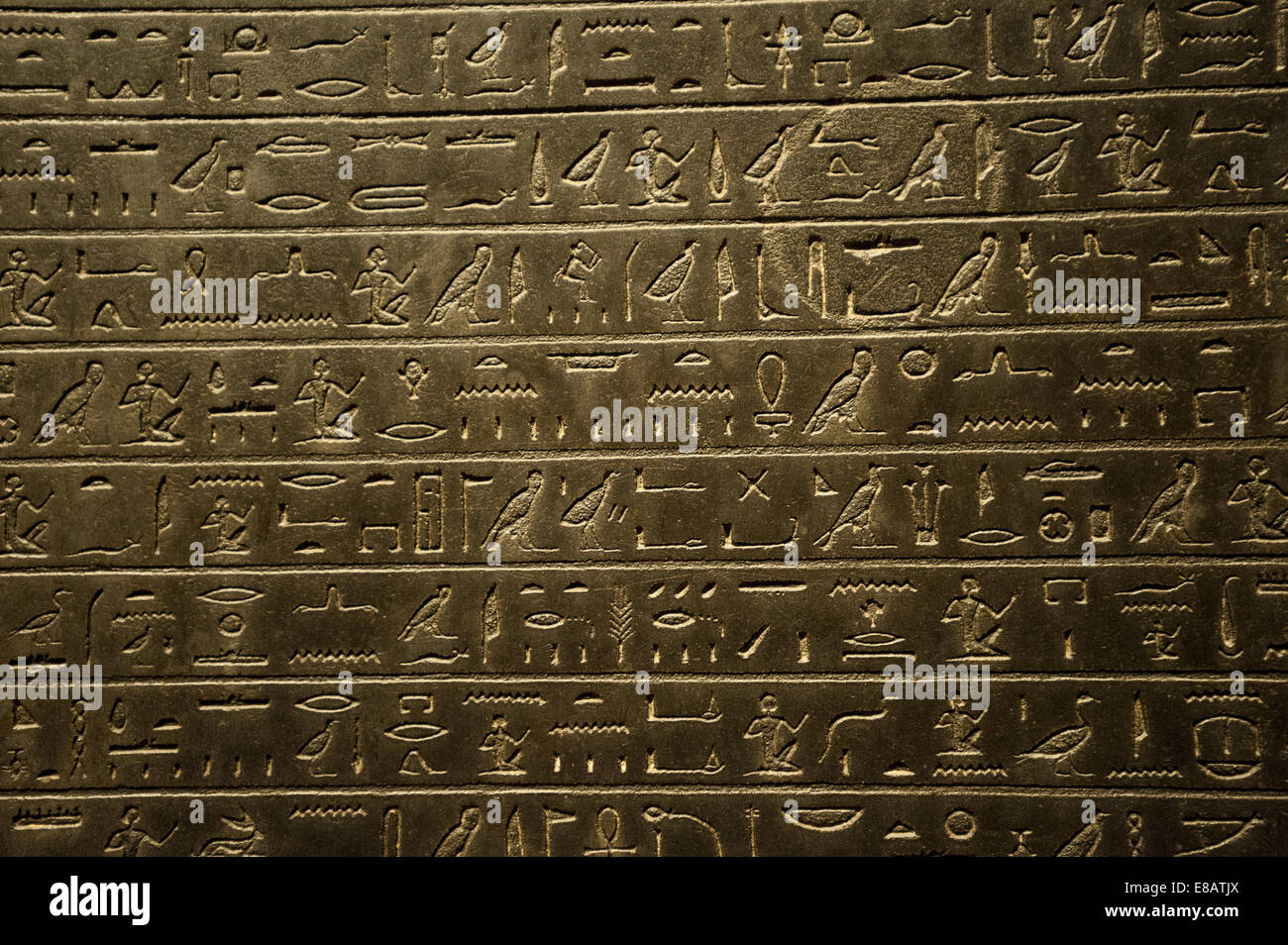 Egyptian Sarcophagus Hieroglyphics High Resolution Stock Photography ...
