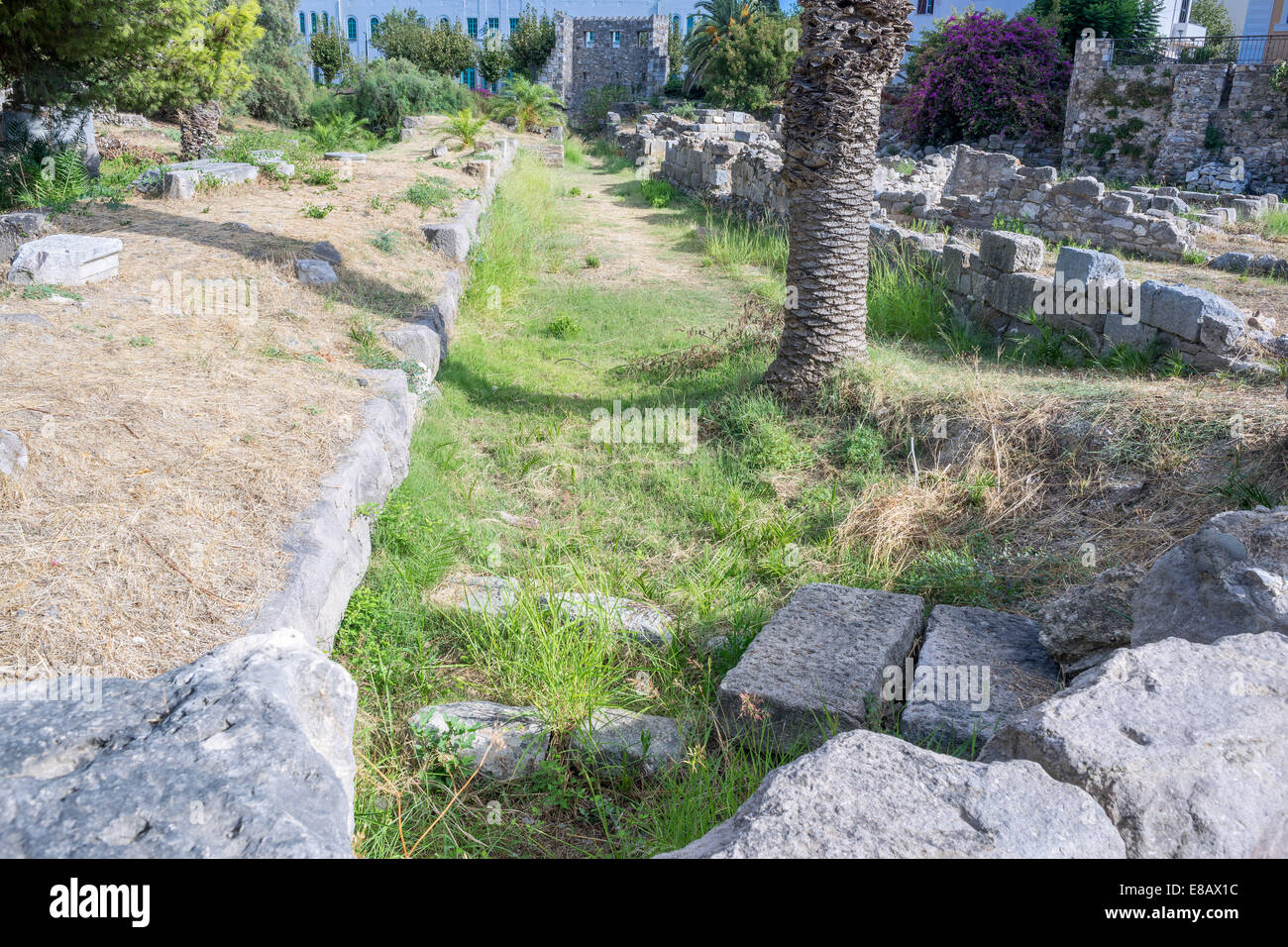 Ancient city of Kos ruins Stock Photo - Alamy