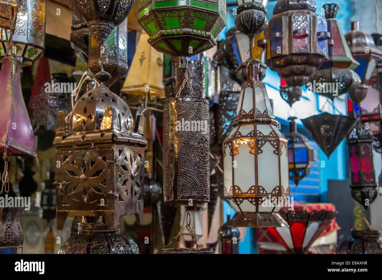 Beautiful arabic lamp oriental bazaar hi-res stock photography and ...