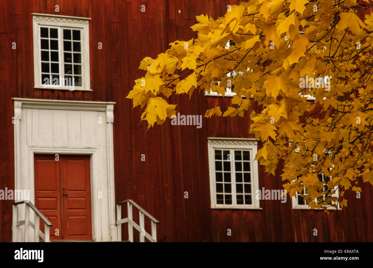 Autumn, house, Skansen, Stockholm, Sweden Stock Photo - Alamy