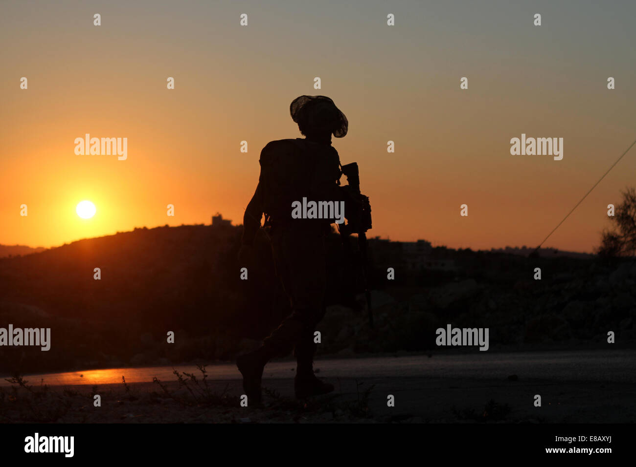 Silwad, West Bank, Palestinian Territory. 3rd Oct, 2014. A Israeli ...