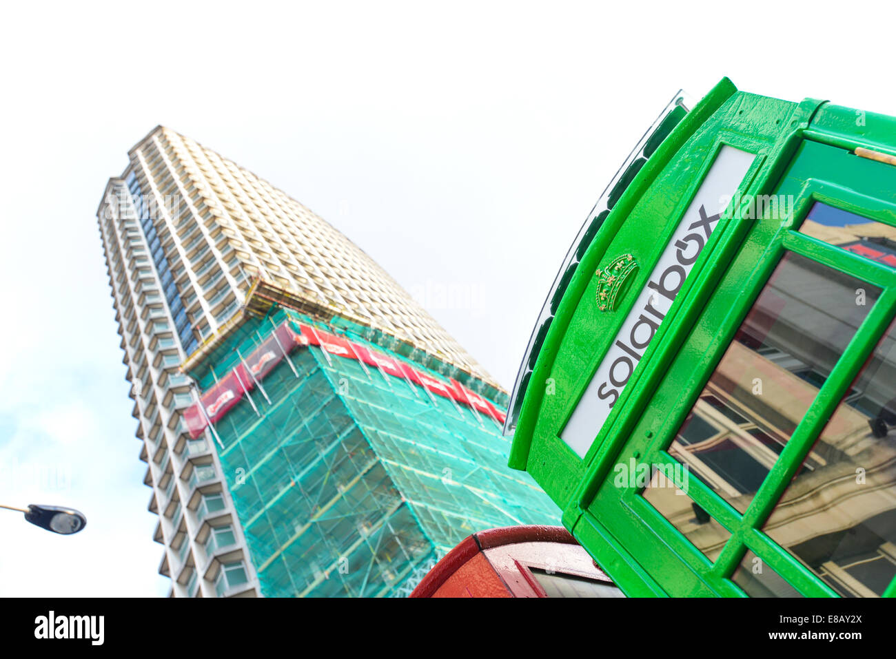 Solarbox green telephone boxes hi-res stock photography and images - Alamy