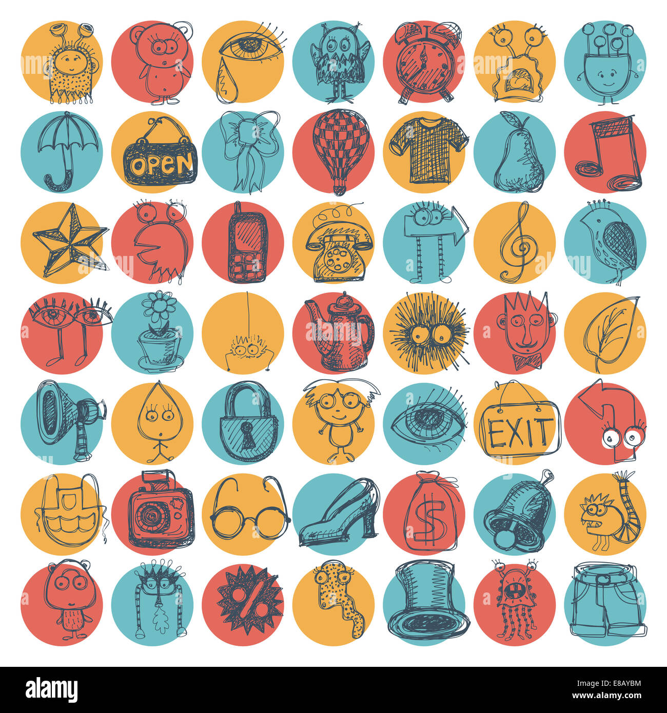 Web camera doodle icon Cut Out Stock Images & Pictures - Alamy