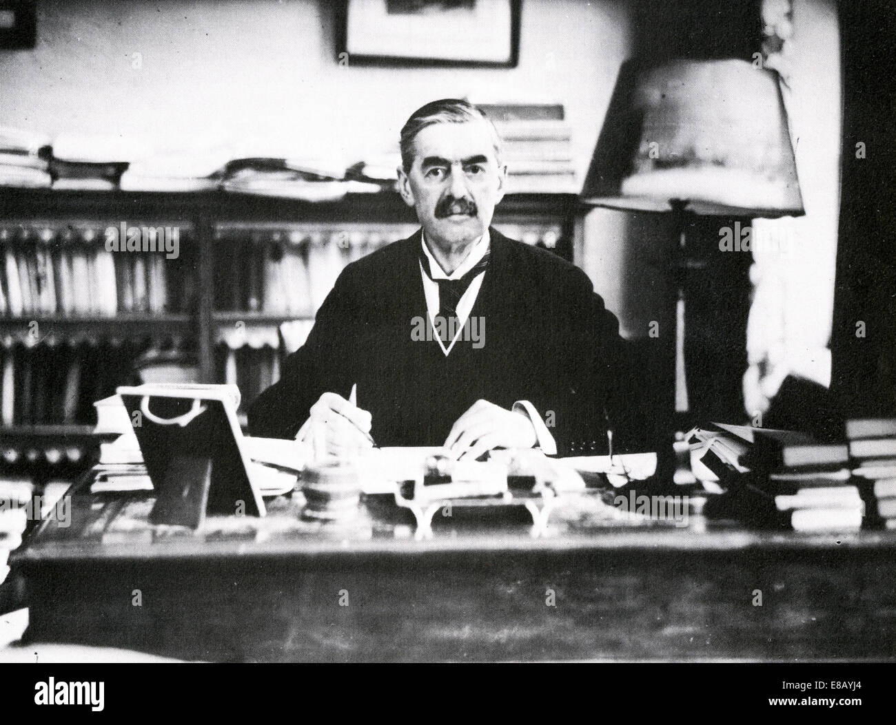 NEVILLE CHAMBERLAIN (1869-1940) British Conservative politician as ...