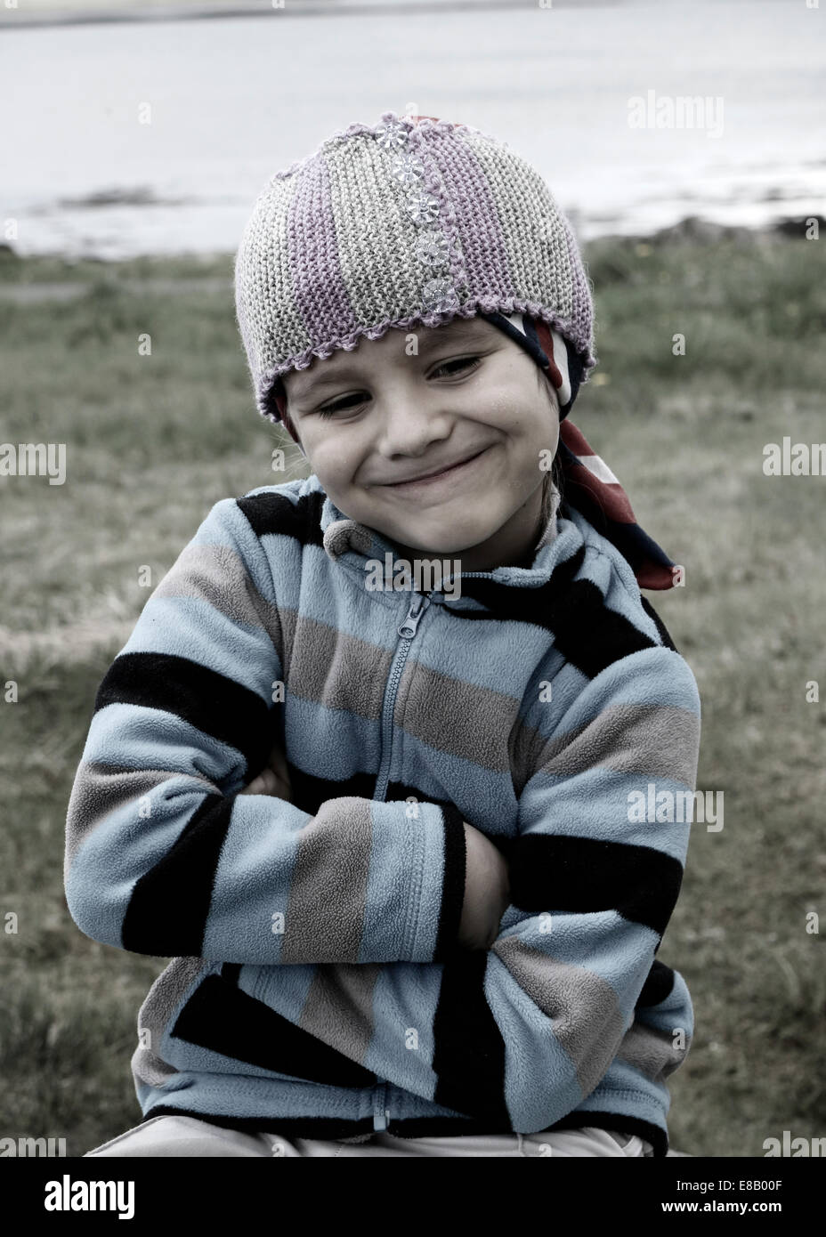 Portrait of a Boy in Nature Stock Photo - Alamy