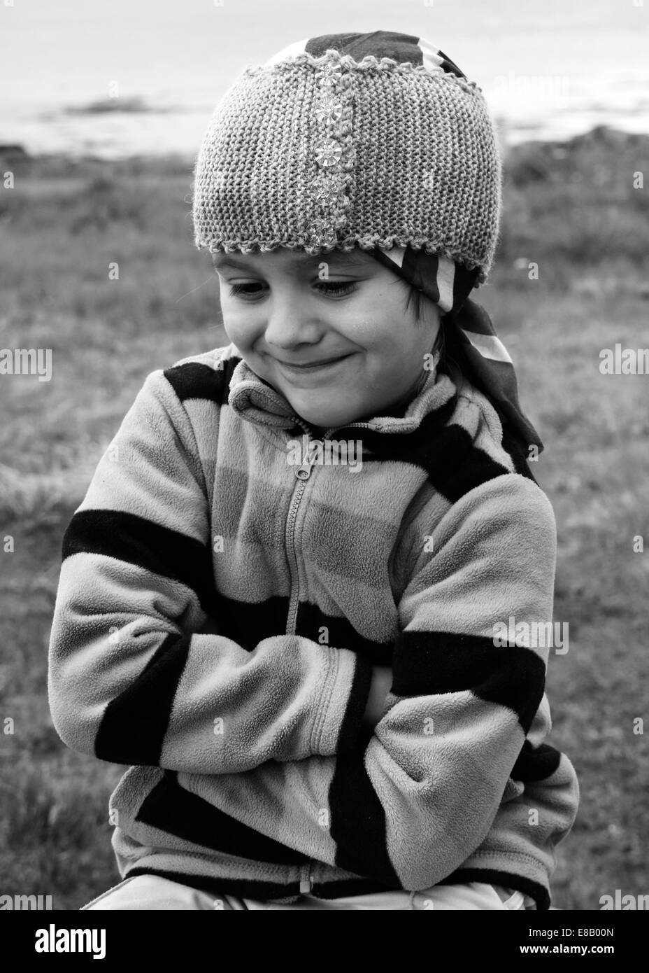 Portrait of a Boy in Nature Stock Photo - Alamy