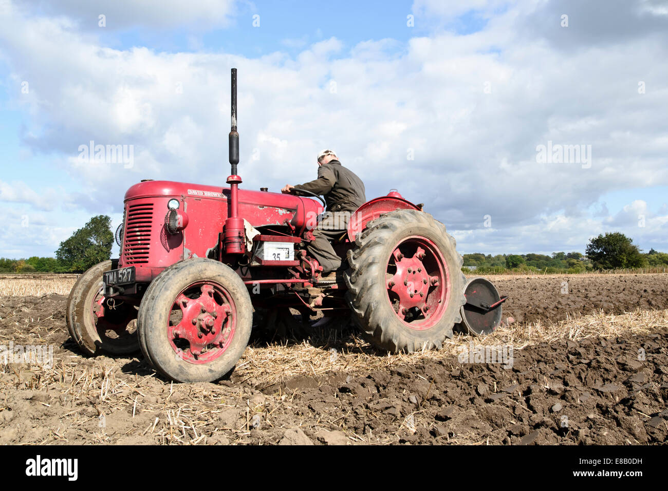 vintage david brown 25d tractor at cheshire ploughing match competition ...