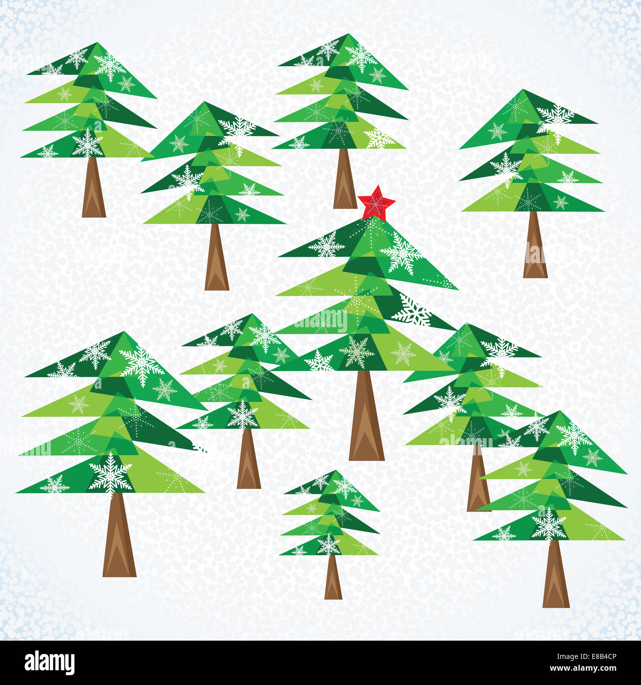 Green Christmas fir trees background Stock Photo - Alamy