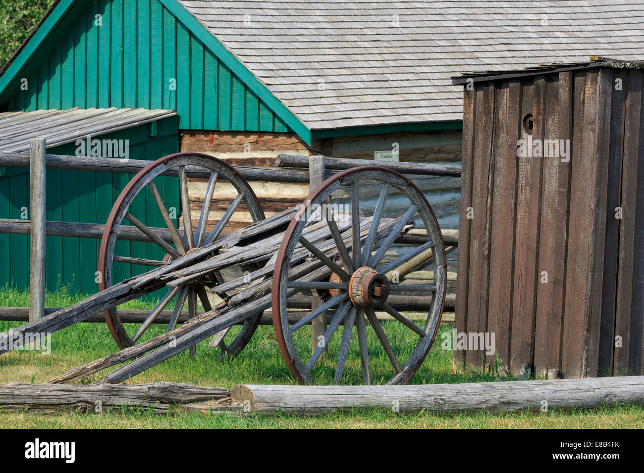Livingston House, Heritage Park, Calgary, Alberta, Canada Stock Photo ...