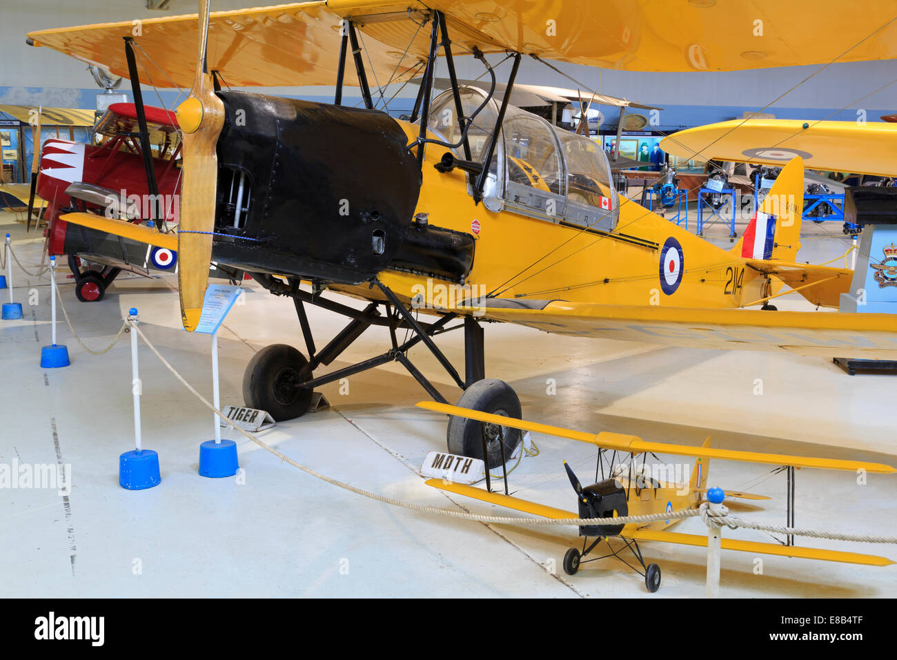 Tiger Moth Biplane, Alberta Aviation Museum, Edmonton, Alberta, Canada ...