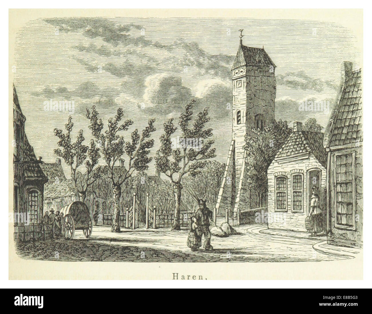 This 1855 reference describes Haren, a town in the Netherlands ...