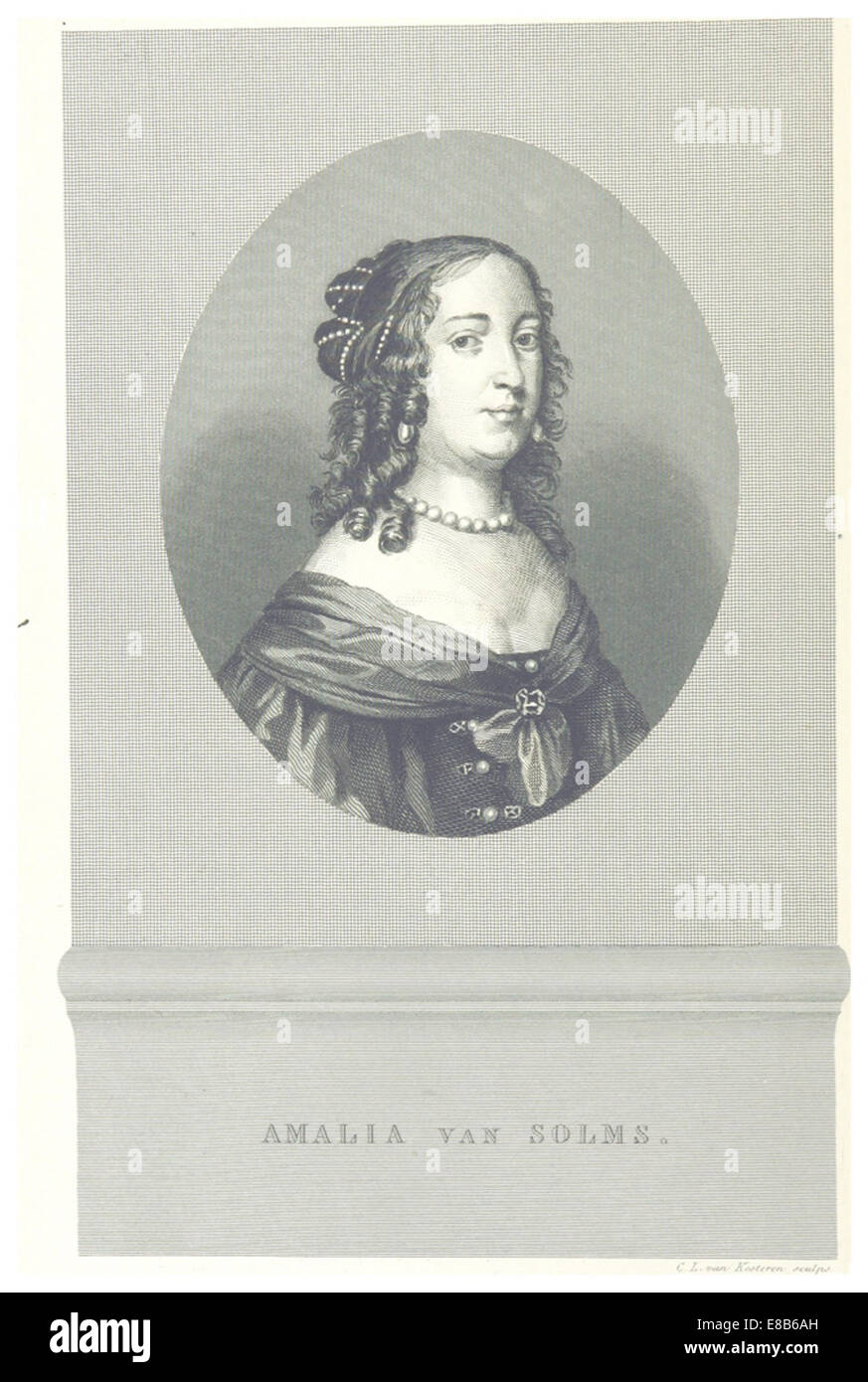 This 11th volume sketch by Arend depicts Amalia van Solms, the 17th ...