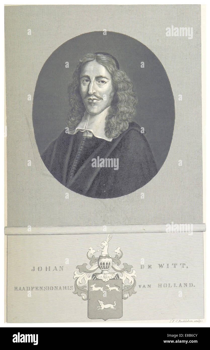 An illustration by Arend from 1913 depicting Johann de Witt, a key ...