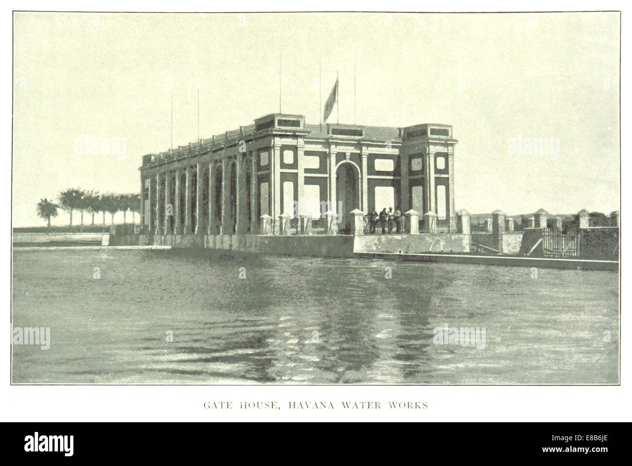 CLARK(1899) Cuba p361 - GATE HOUSE - HAVANA WATER WORKS Stock Photo - Alamy
