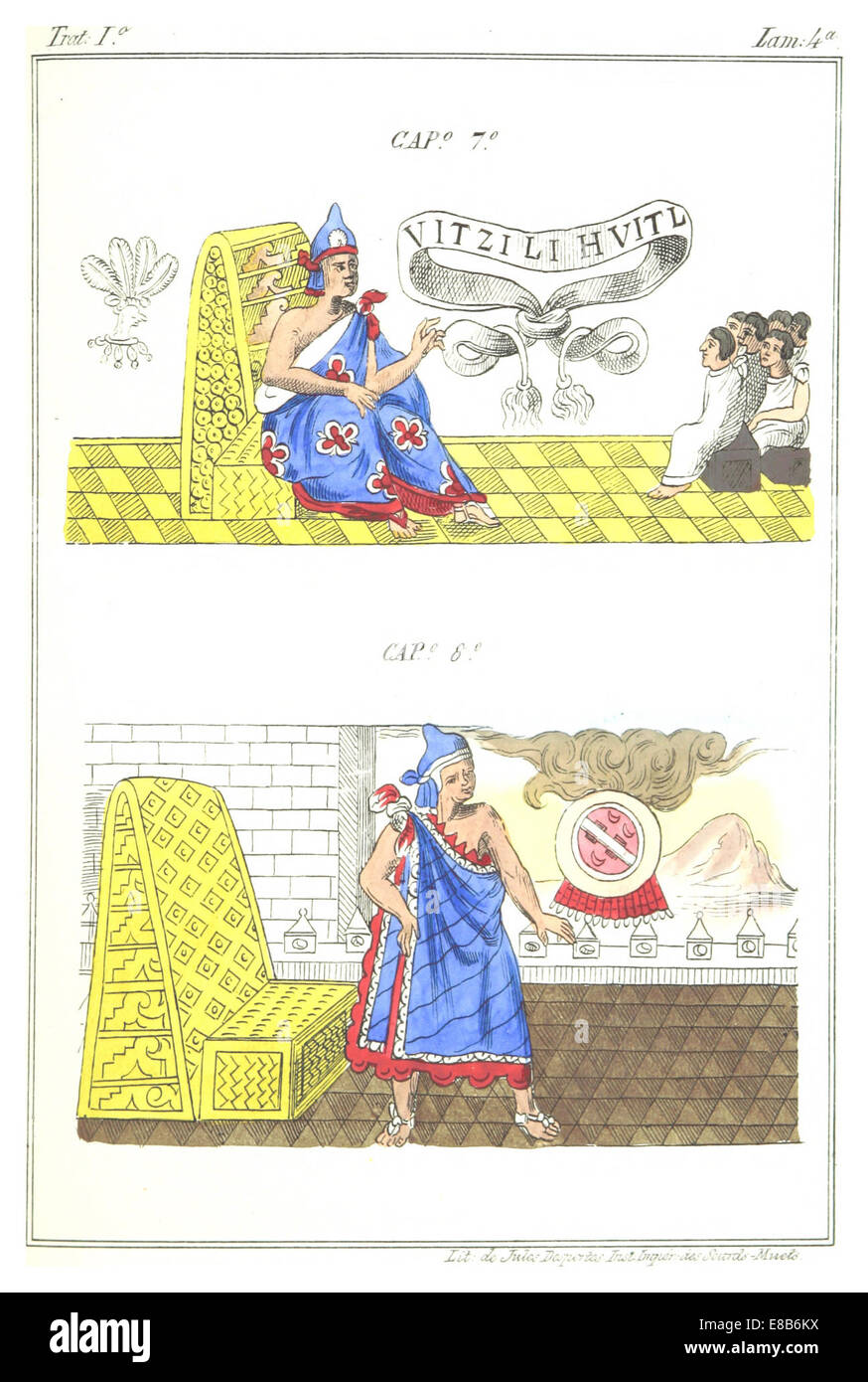 D. Durán’s 1867 work features an illustration of an unknown subject ...