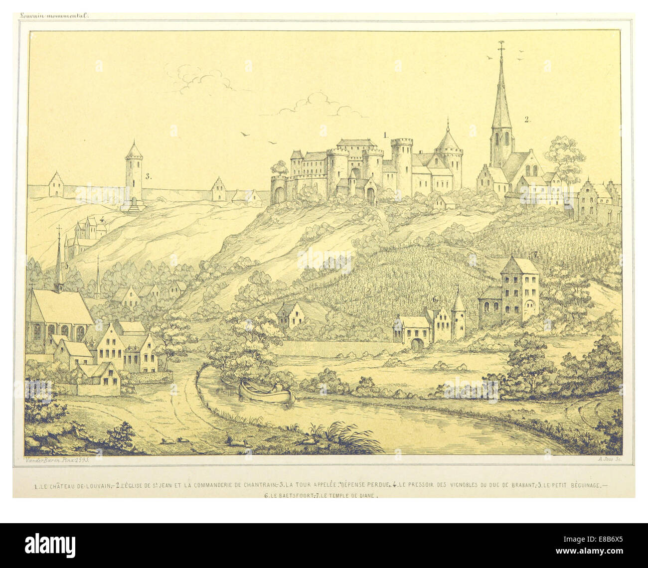 An 1860 illustration titled 'Tab. 15' by Even, depicting a subject of ...