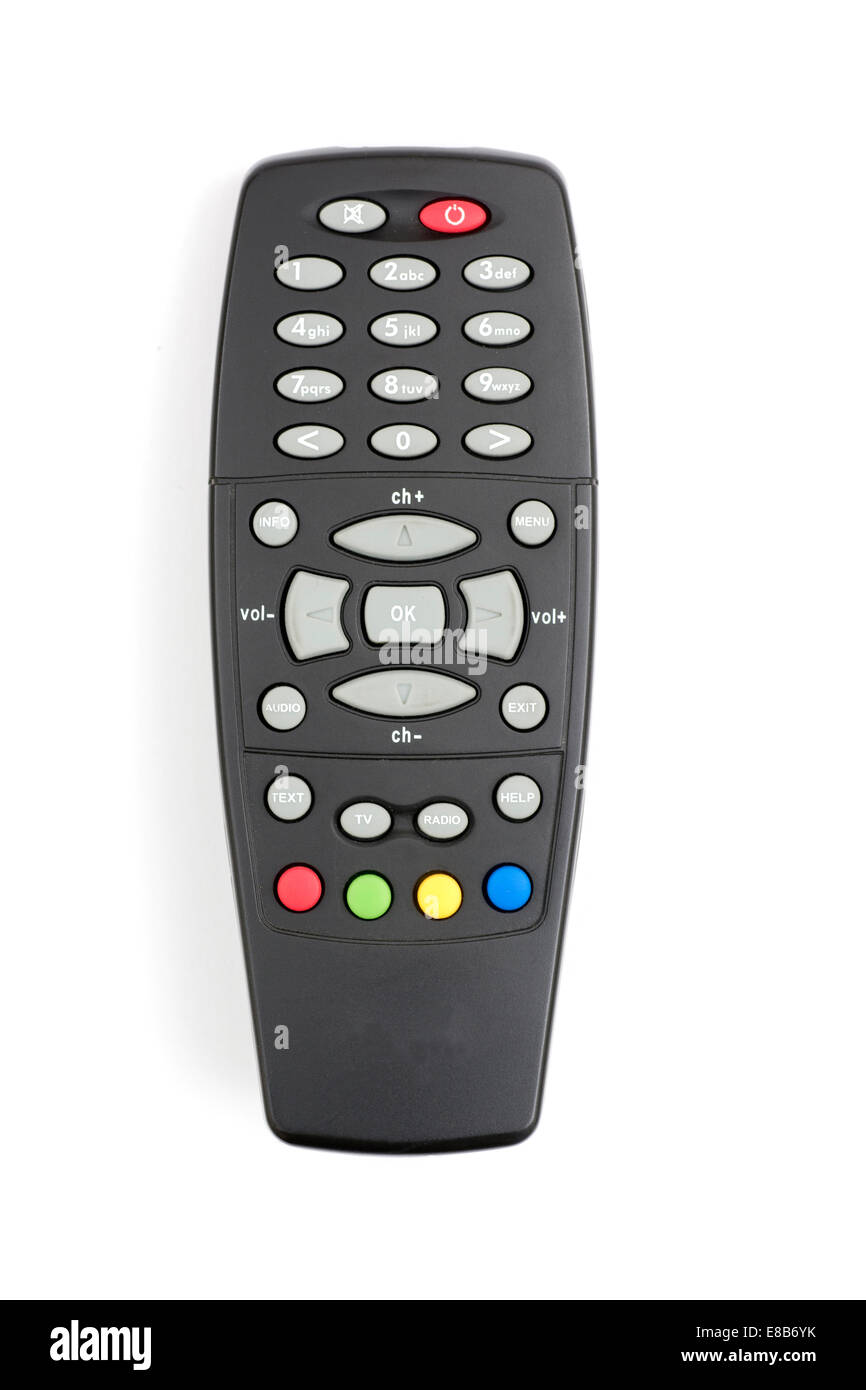 Remote control isolated on white Stock Photo - Alamy