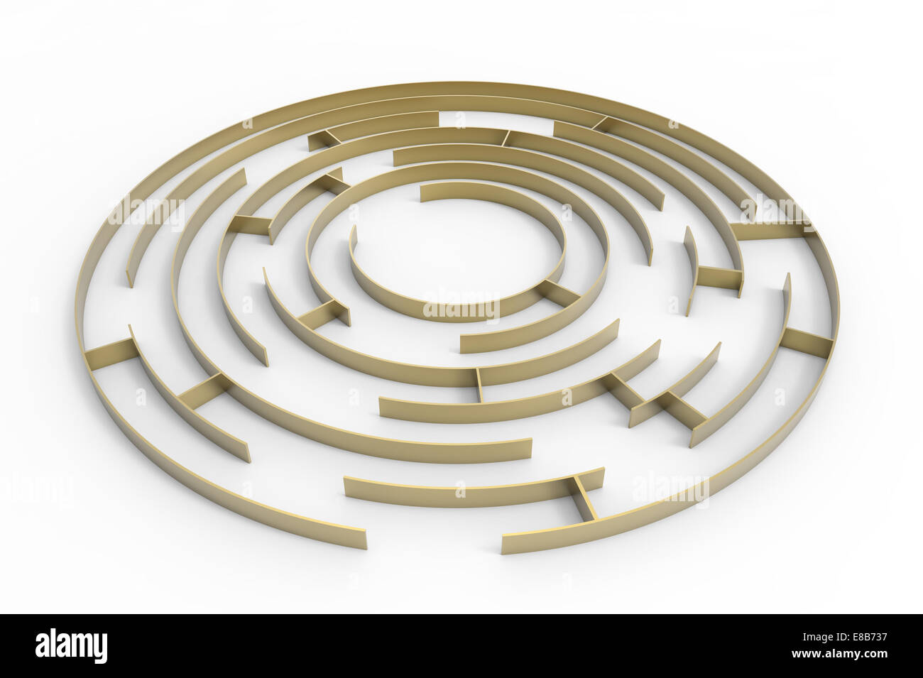 3d render labyrinth hi-res stock photography and images - Alamy