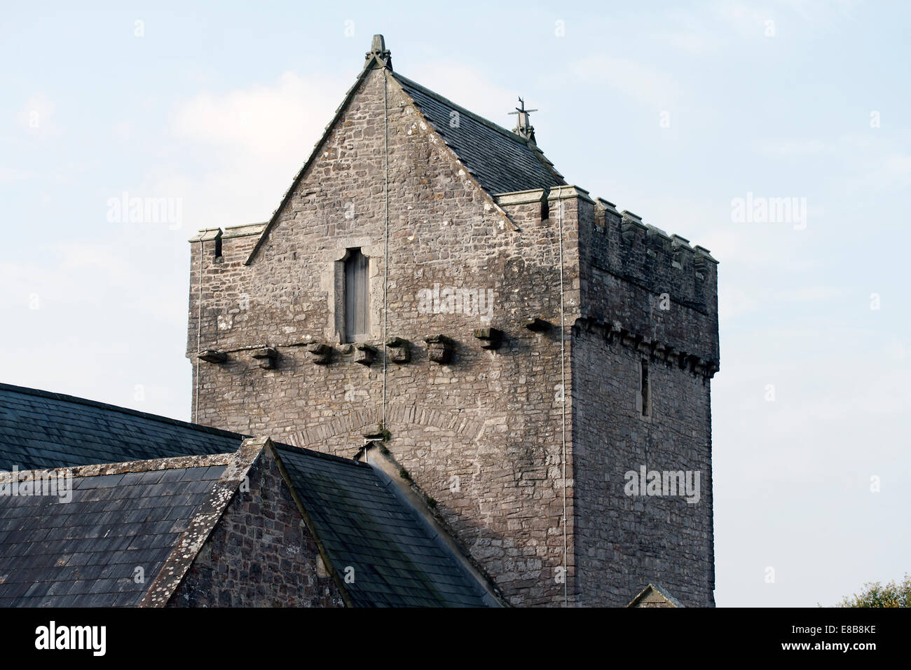 The eight corbels or supporting stones that probably suppsorted a look ...