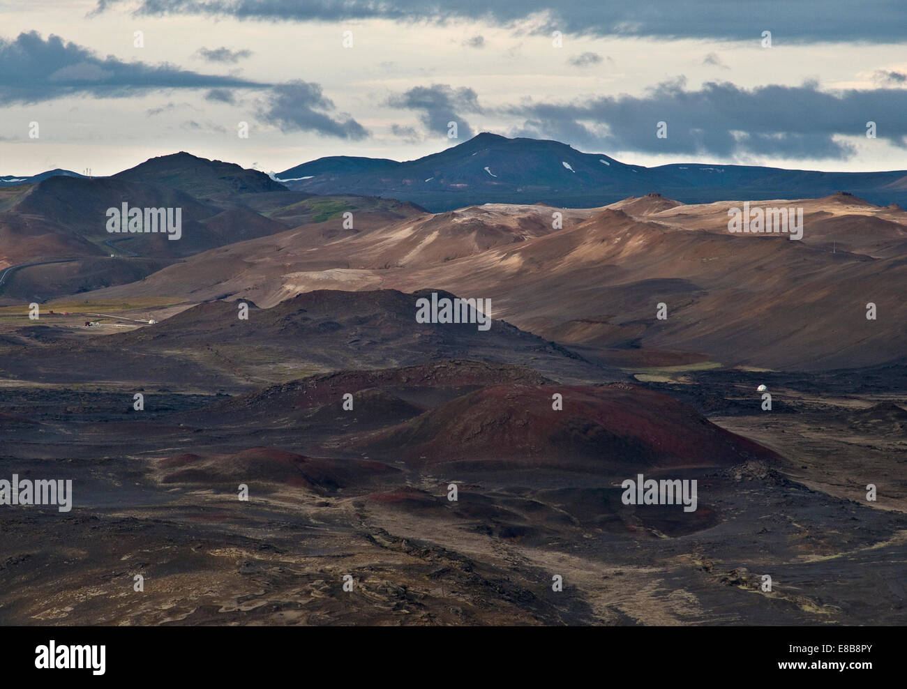 Coloured hills near Myvatn, Nothern Iceland Stock Photo - Alamy