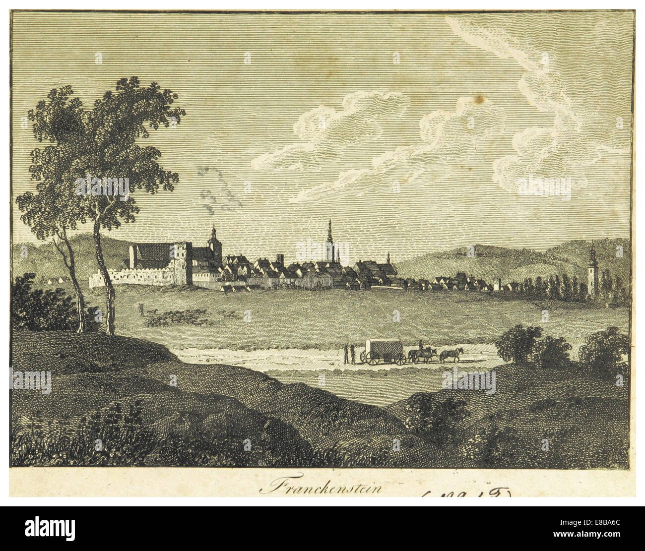 Stuckart 1819 schlesien p116 franckenstein hi-res stock photography and ...