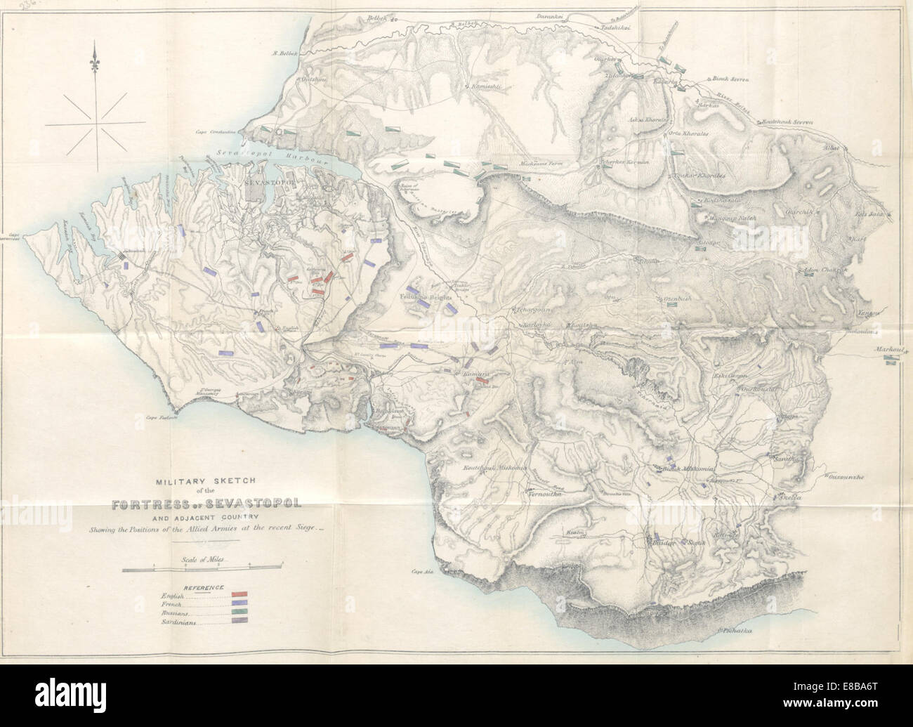 This illustration depicts the Fortress of Sevastopol and its ...