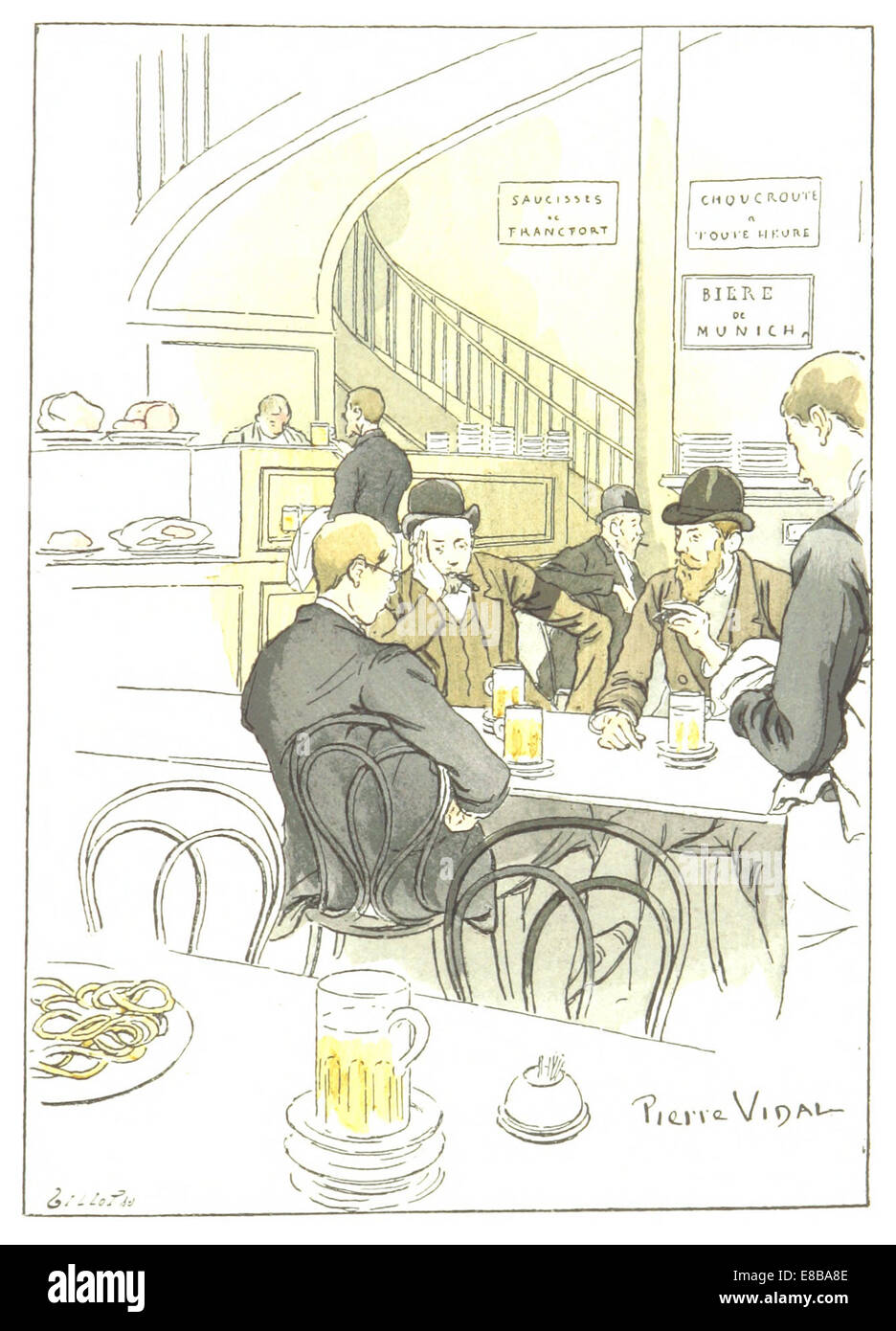 An illustration of a German brewery, created by Goudeau and Vidal. The ...