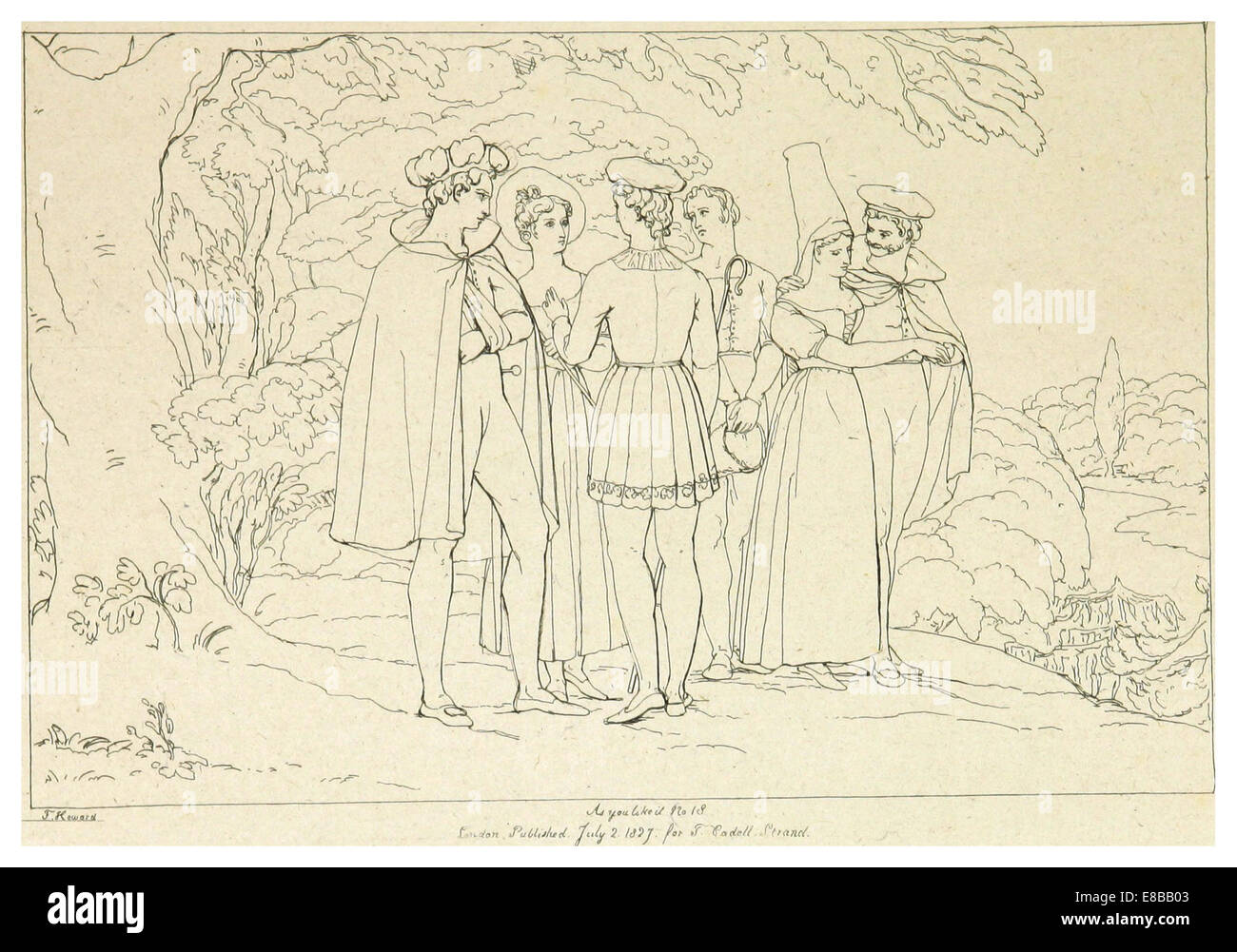This 1828-33 illustration by Howard from Shakespeare’s *As You Like It ...