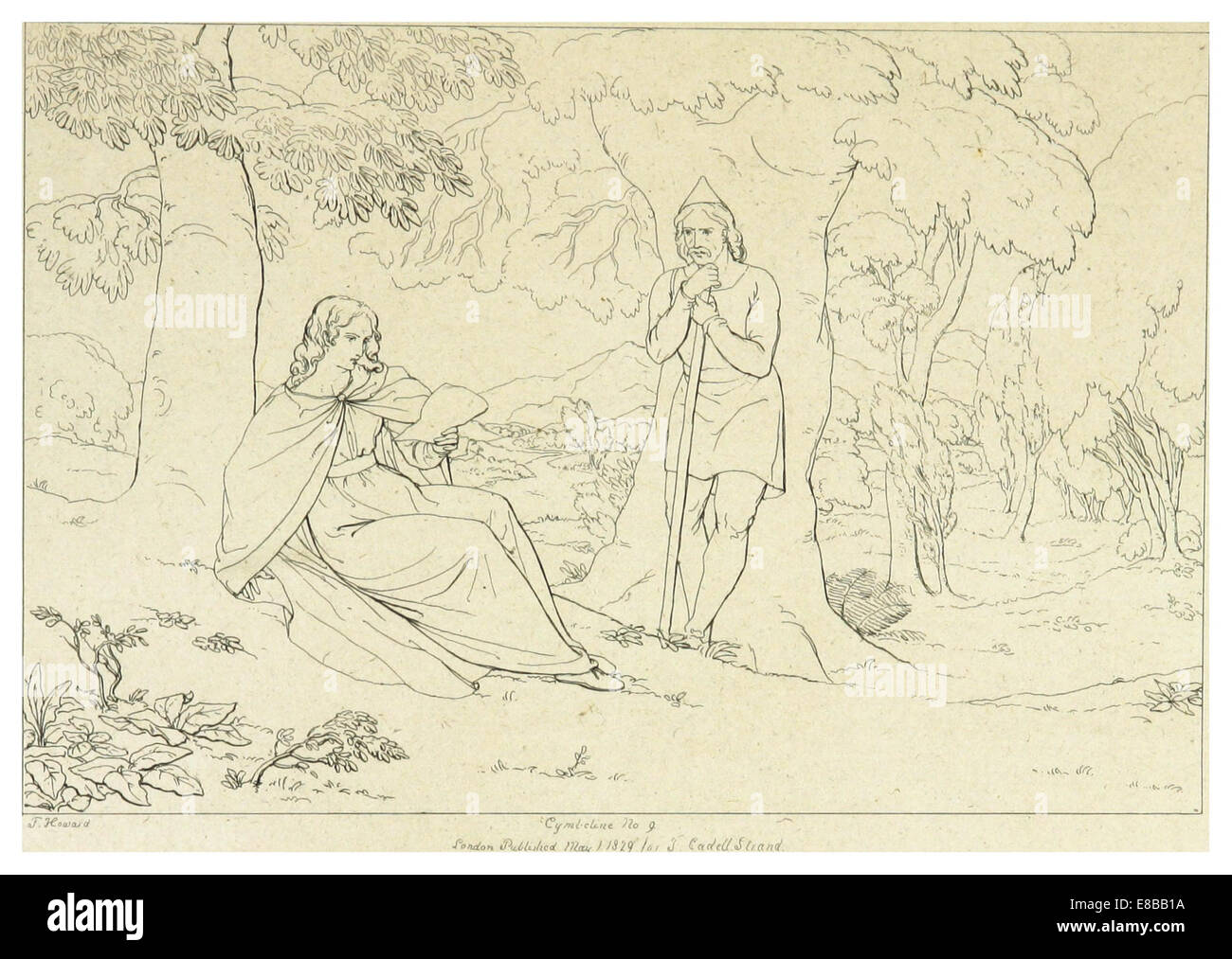 An illustration from Howard's 1828-33 edition of Shakespeare's ...