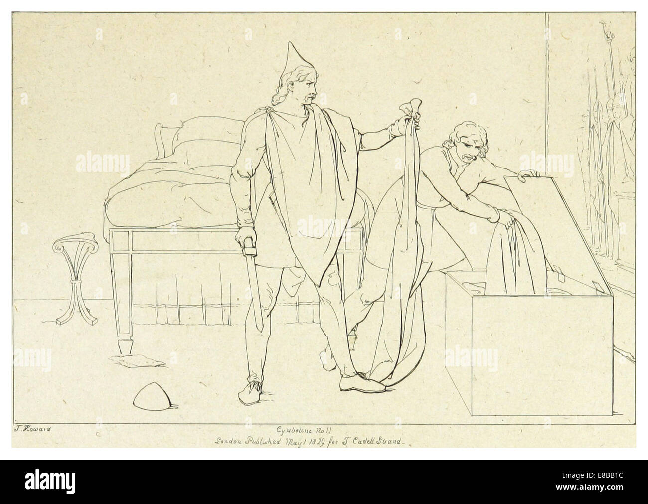 An illustration from HOWARD(1828-33), *Shakespeare’s Cymbeline*, volume ...