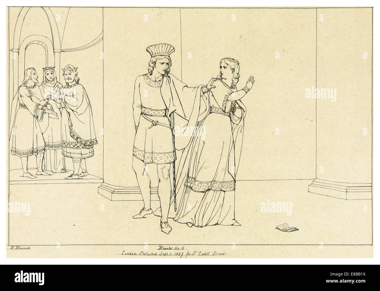 HOWARD(1828-33) Shakspeare, Hamlet, vol5, p189 Stock Photo - Alamy