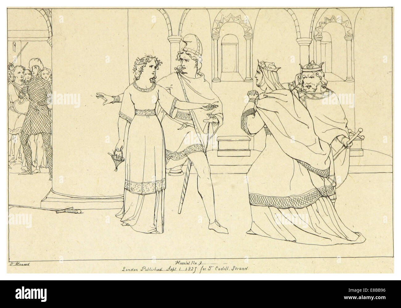 This illustration from Howard's 1828-33 *Shakespeare* series depicts a ...