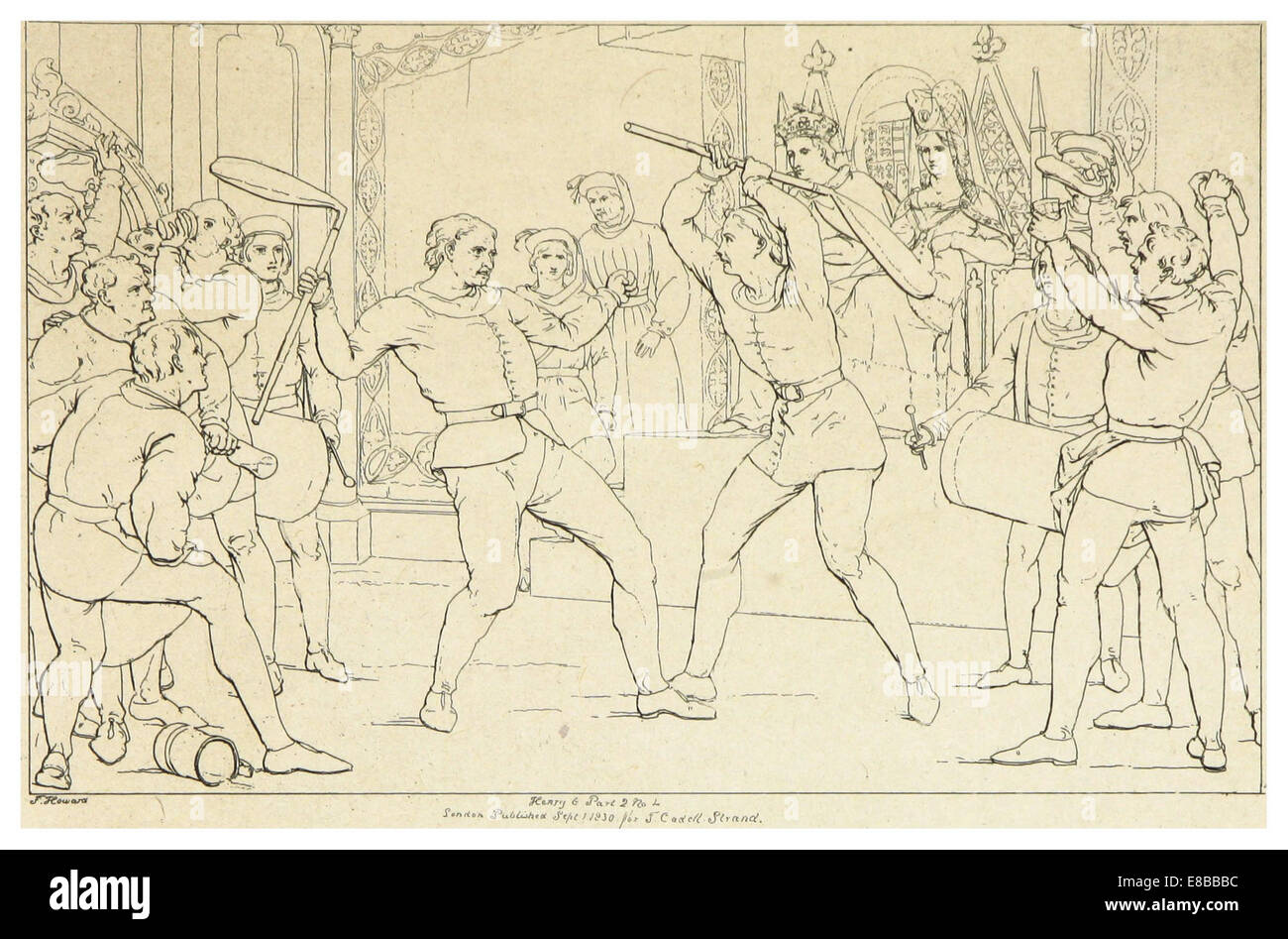 An 1828-33 illustration from Howard's work, showing a sketch related to ...