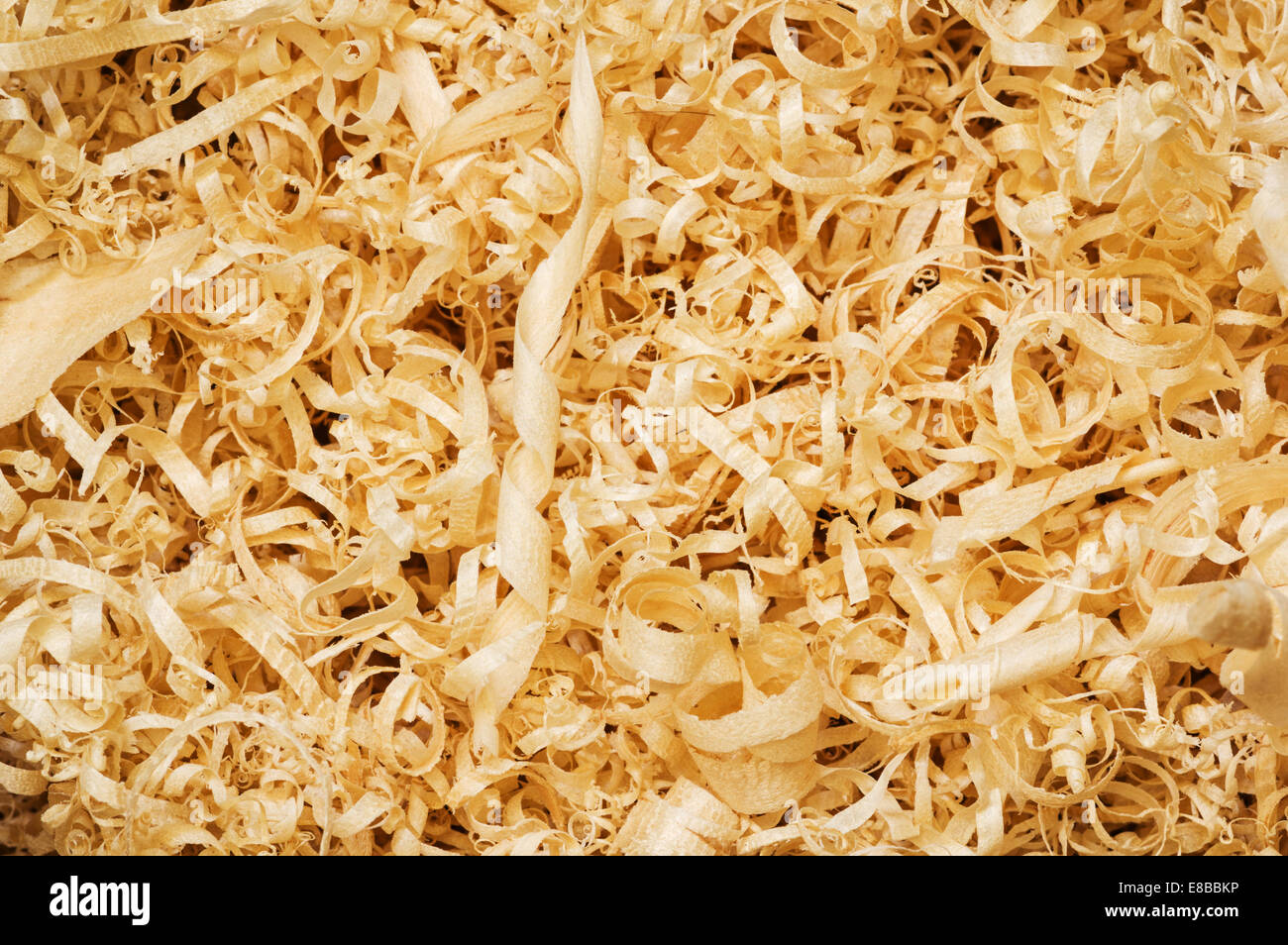 wood shavings background texture close up image Stock Photo - Alamy
