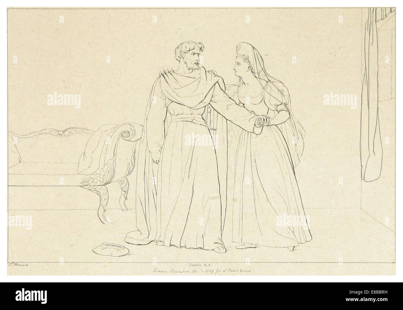 An illustration from the 1828-33 edition of Shakespeare's *Othello ...