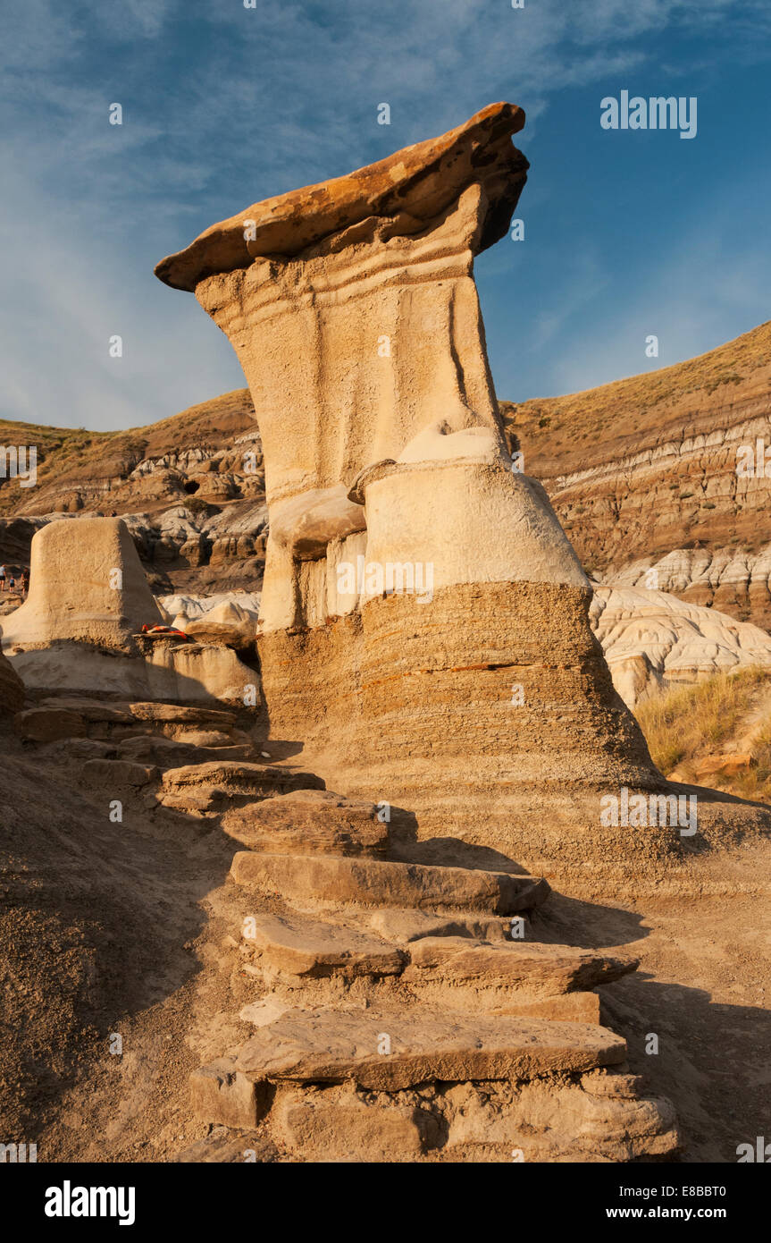 Elk203-6653v Canada, Alberta, Drumheller, Alberta Badlands, formations ...