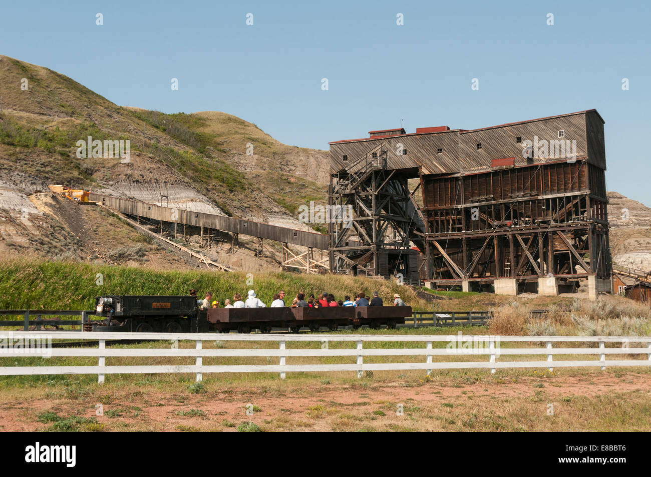 Elk203-6657 Canada, Alberta, Drumheller, Atlas coal mine Stock Photo ...