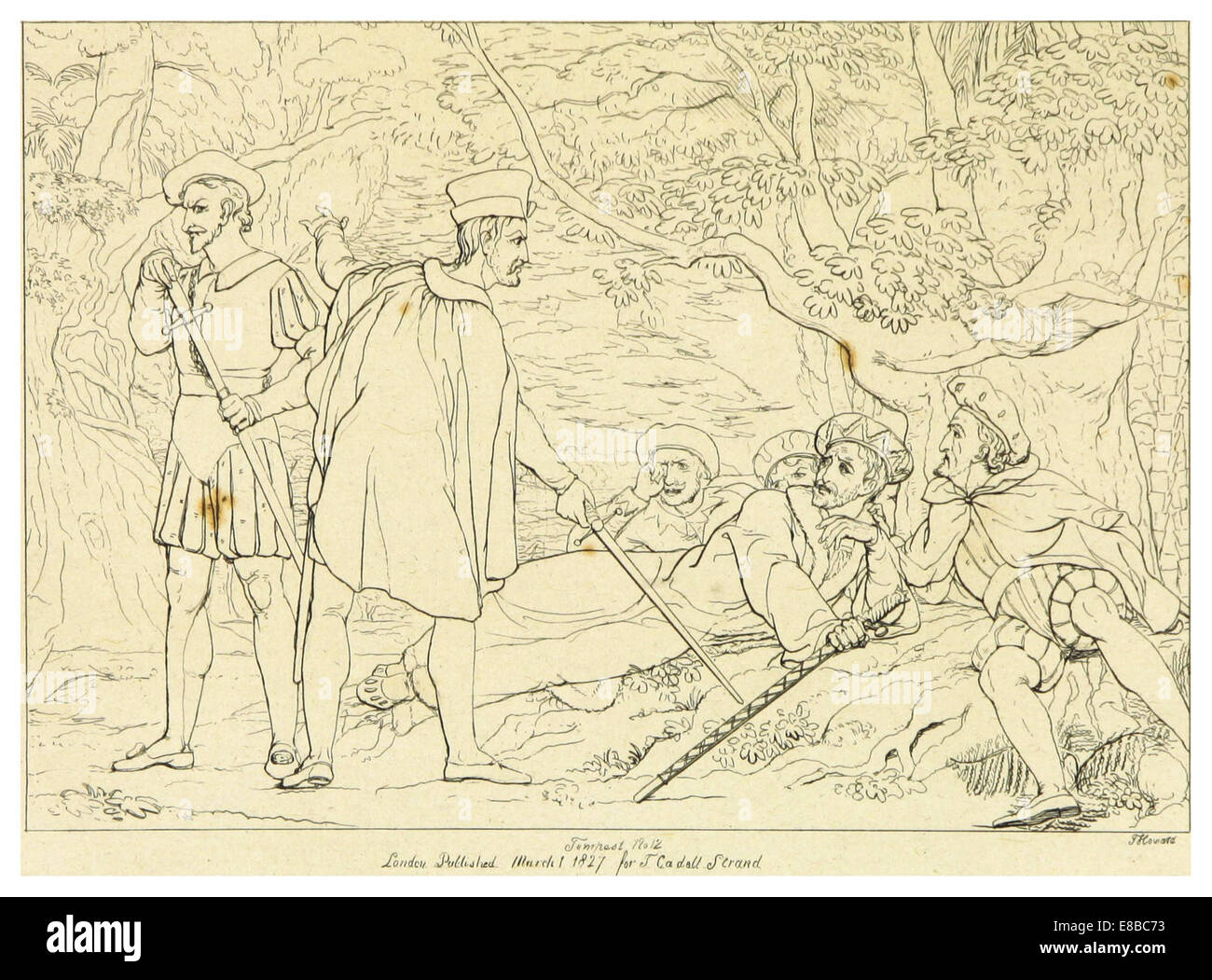 HOWARD(1828-33) Shakspeare, The Tempest, vol1, p055 Stock Photo - Alamy